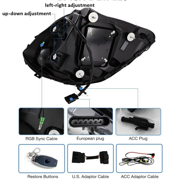 2005-2013 C6 Corvette TT-LED McLaren-Inspired Headlights – Vette Lights