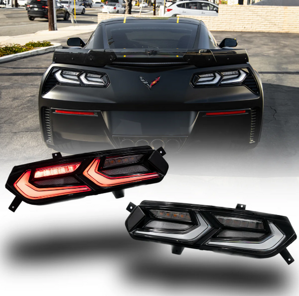 2014 - 2019 C7 Corvette Umbra LED Tail Lights (Clear Lens) – Vette Lights