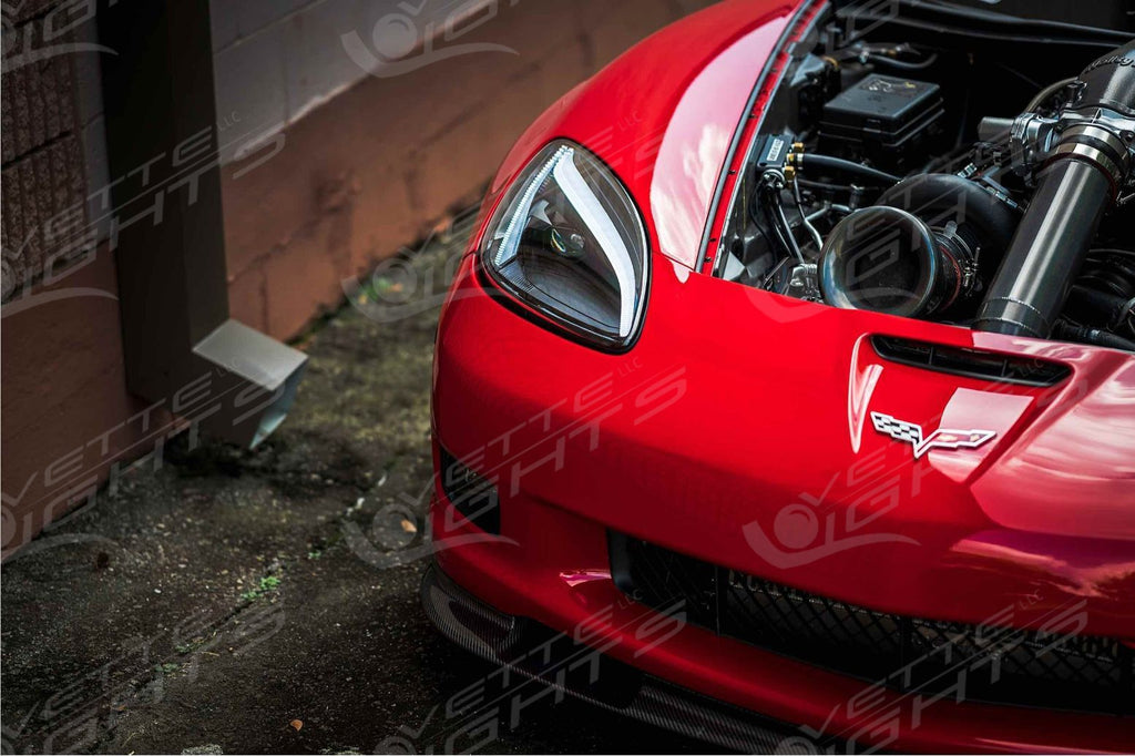 2005-2013 C6 Corvette Morimoto (GTR Carbide) C8-Style LED Headlights ...