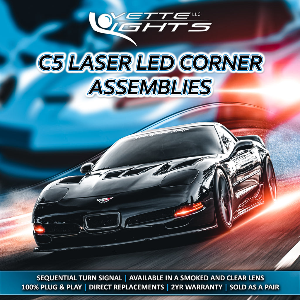 1997-2004 C5 Corvette Laser LED Front Corner Assemblies – Vette Lights